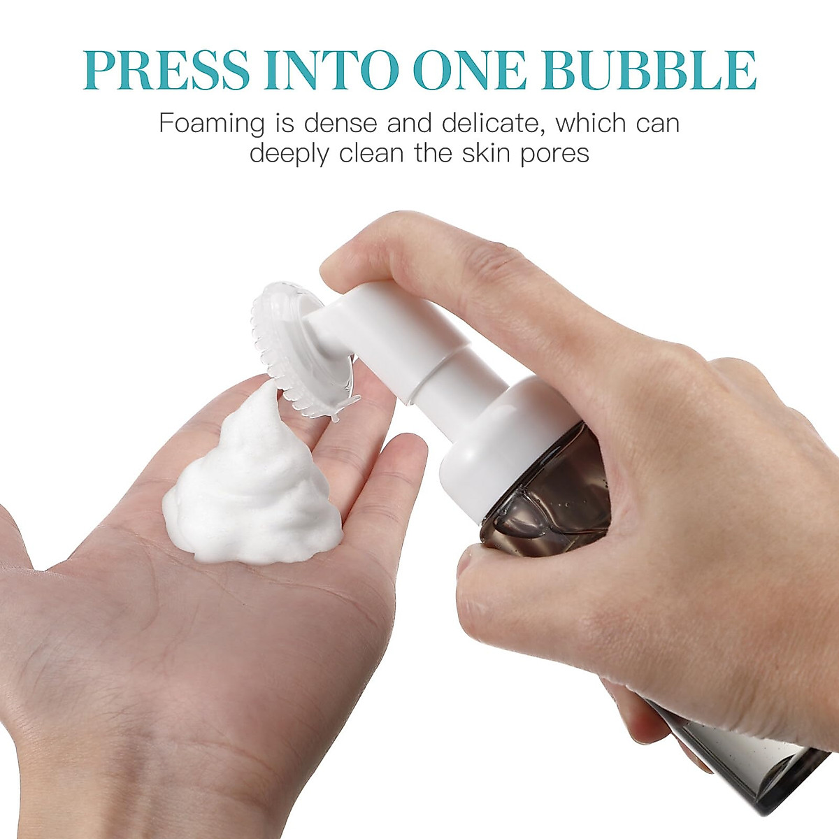 4pcs Foaming Soap Dispenser Small Facial Foaming Bottle Mini Mousse Foaming Soap Pump Container