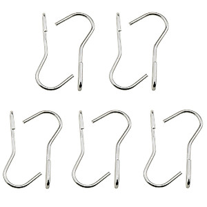 ZZHXSM 10PCS Heavy Duty Hook Silver 90 Degree Twisted Angle Pot Holder Stainless Steel Hook Suitable for Hanging Kitchen Utensils Towel Gardening Tool and Clothing
