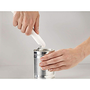 Joseph Joseph Can-Do Plus Compact Can Opener Manual Easy Twist Pull Tab Stainless Steel Portable Space-Saving, White