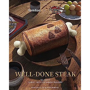 tomtoc Steak Daily Sling Bag, Monster Hunter Mini Crossbody Bag, Eco-friendly DuPont Material, Great for Holding Mobile Phones, Cosmetics, Keys, AirPods, Credit Cards, A Must-have for Hungry Hunters!