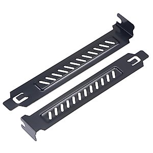 uxcell PCI Slot Covers with Screws for PC Case Airflow and Dustproof Black 4pcs