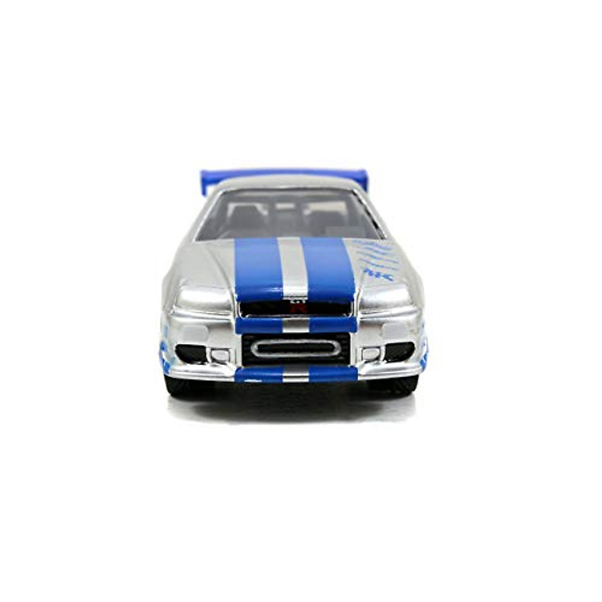 Jada Toys Fast & Furious 1:55 Brian's 2002 Nissan GT-R R34 Build N' Collect Die-cast Model Kit, Toys for Kids and Adults, Blue