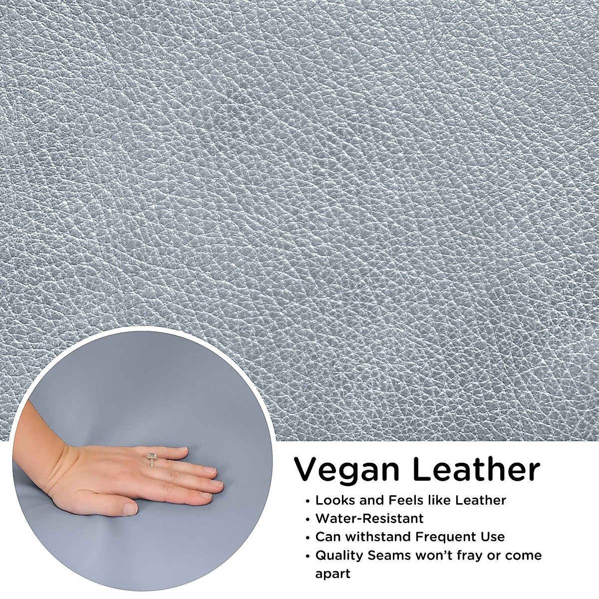 Children's Factory Cozy Chair and Ottoman Set, Flexible Seating Classroom Furniture, Comfy Kids Chairs, Fog Blue