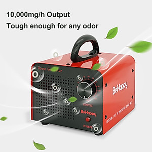 BeHappy Ozone Generator 10,000mg/h, Industrial Ozone Machine Odor Remover for Room, Home