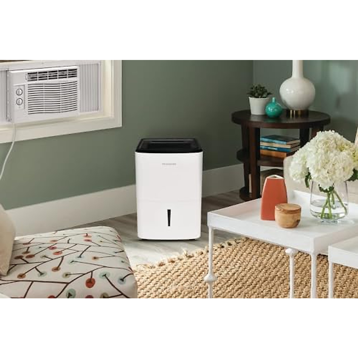 Frigidaire 35 Pint Dehumidifier, 3,000 Square Foot Coverage, 1.7 Gallon Bucket Capacity, Continuous Drain Option