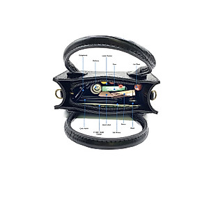 Voera Mini bags for women- Small black purse- Black handbag -Mini purse