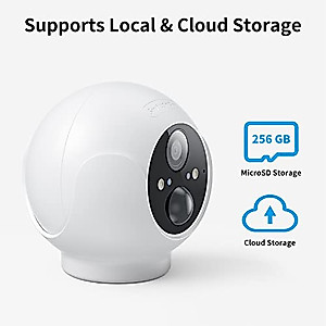 SwitchBot Security Camera Wireless Outdoor, 1080p Outdoor Spotlight Cam, Wire-Free Battery Powered WiFi Camera, AI Human/Pet Detection, Works with Alexa&Google Home, Color Night Vision, Easy to Set up
