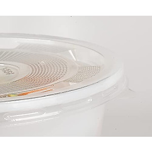 Golden Apple Meal prep containers 30oz-15sets [999ml] - Reusable Plastic Containers with Lids -BPA Free- Disposable Meal Prep Bowls - Microwavable, Freezer and Dishwasher Safe - Lunch Containers…