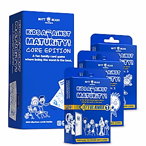 Kids Against Maturity: Card Game for Kids and Family, Super Fun Hilarious for Family Party Game Night, Combo Pack (Combo Pack (Core+Expansion 1,2,3))
