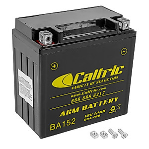 Caltric Agm Battery Compatible with Yamaha Raptor 660R Yfm660R Yfm-660R 2001-2005