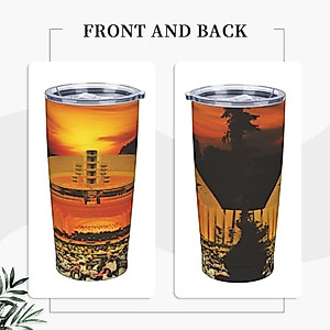 LAZHANG My Morning Rock Jacket Music Stainless Steel Insulated Car Sippy Cup With Lid Travel Mug for Cold Hot 20 oz