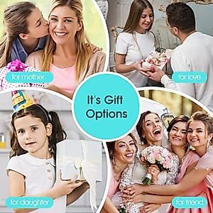 Yogeaw Small Travel Jewelry Holder Organizer - A Initial Mini Jewelry Box | Travel Essentials Case for Women Girl | Personalized Blue Jewelry Case | Christmas Back to School Graduation Birthday Gifts