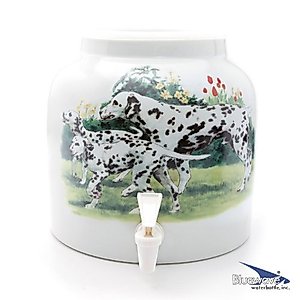 Bluewave Dalmatians Design Beverage Dispenser Crock