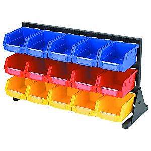 15 Bin Tabletop Parts Rack