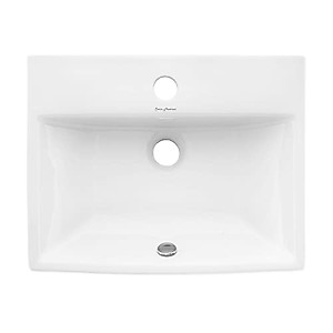 Swiss Madison Well Made Forever SM-WS317 Voltaire Wall Hung Sink, Glossy White