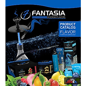 Fantasia Nicotine-Free Hookah, Hookah Shisha Flavors, Tobacco & Nicotine Free, Citrus Variety Pack, 50-Gram (Pack of 5) C5