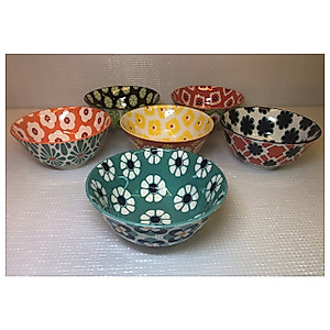 All Purpose Marbella Stoneware Bowl Set, 6-piece