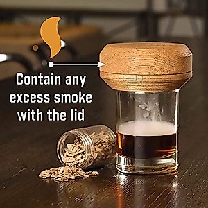 Save 10% on Cocktail Smoker Kit with Torch and Wood Chips Bold Bundle for Whiskey and Bourbon (Butane Not Included) - Smoke Lid, an Old Fashioned Drink Smoker Kit and Whiskey Smoker Infuser Ki