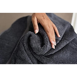 Ariv Towels - Bath Towels Set - Premium Bamboo Cotton Bath Towels - Ultra Absorbent, Soft Feel, Large and Quick Drying 30" X 52" (Grey) - Towel Set of 4