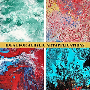 6 Ounces 100% Pure Silicone oil for Acrylic Pouring, Excellent Liquid Silicone for Acrylic Paint Pouring, Ideal Silicone Oil for Dramatic Cell Creation, Professional Silicon Oil Supplies, Non-Toxic & Odorless