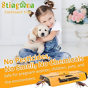 24 Pack Roach Traps Indoor Roach Killer Indoor Infestation, Cockroach Killer Indoor Home Bug Glue Trap Sticky Traps for Insects