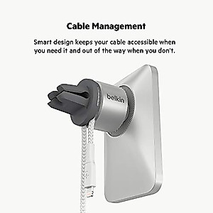 Belkin MagSafe Vent Mount Pro - MagSafe Phone Mount For Car - Car Accessories - Car Phone Holder Mount - Magnetic Phone Holder for iPhone 14, iPhone 13, iPhone 12 Pro Max, Pro, and Mini Models