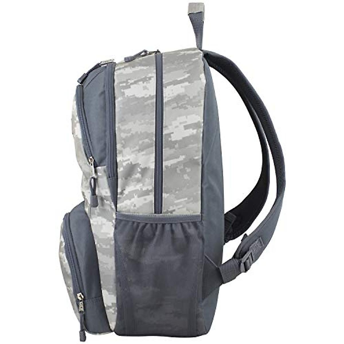 FUEL Travel Commuter Laptop Daypack Large Bag Backpack, Fits 17.5" Laptop, Interior Tech Sleeve, Grey Camouflage