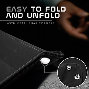 Dice Tray - Green Velvet dice Rolling Tray by AKO Dice - for RPG, DND, and Other Dice Games.