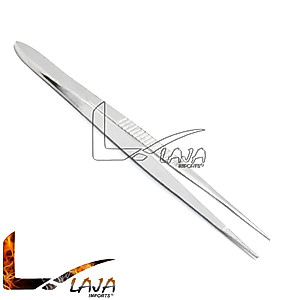 Laja Imports Set Of 5 Disecting Disection Science Lab Tweezers Forceps 'Splinter (Fine Point 3.5") for Educational Use