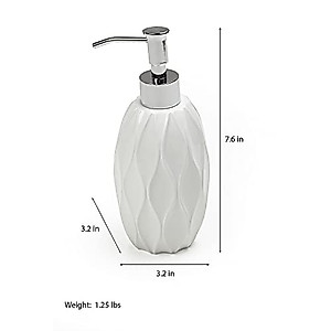 Roselli Trading Company Wave Bath Accessory Set, White