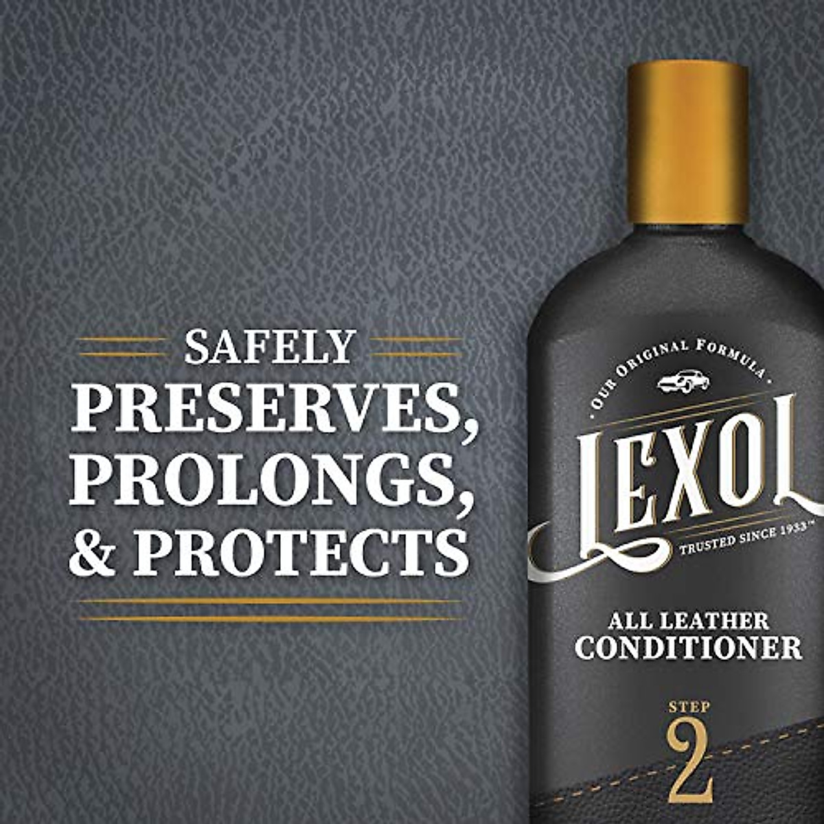 Lexol Leather Conditioner, Use on Car Leather, Furniture, Shoes, Bags, and Accessories, Trusted Leather Care Since 1933, 16.9 oz Bottle