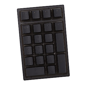 Sanpyl Number Pads, 21 Key Mechanical Numeric Keypad RGB Backlit Ergonomic Small Numeric Keyboard for Laptop Computer(Black)