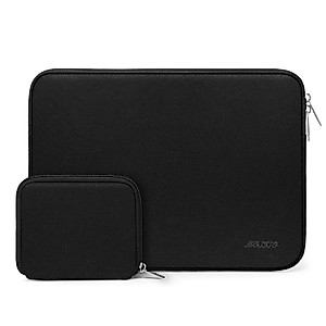 MOSISO Laptop Sleeve Compatible with MacBook Air/Pro, 13-13.3 inch Notebook, Compatible with MacBook Pro 14 inch 2023-2021 A2779 M2 A2442 M1, Neoprene Bag with Small Case, Black