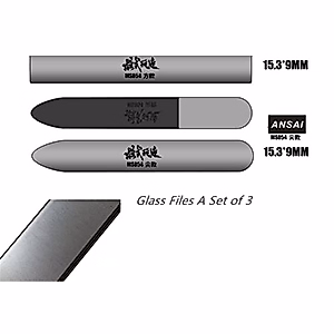 ANSAI Hobby Grinding Tools Glass Polishing Files For Scale Model #8000#10000 3 pcs