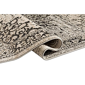 Well Woven Amba Sultana Traditional Distressed Oriental Grey Area Rug 7'10" x 9'10"