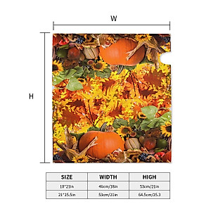 Autumn Fall Harvest Mailbox Cover Trees Nature Leaves Thanksgiving Pumpkin Letter Box Cover Magnetic Mail Wraps Post Garden Decorations 21x18 in