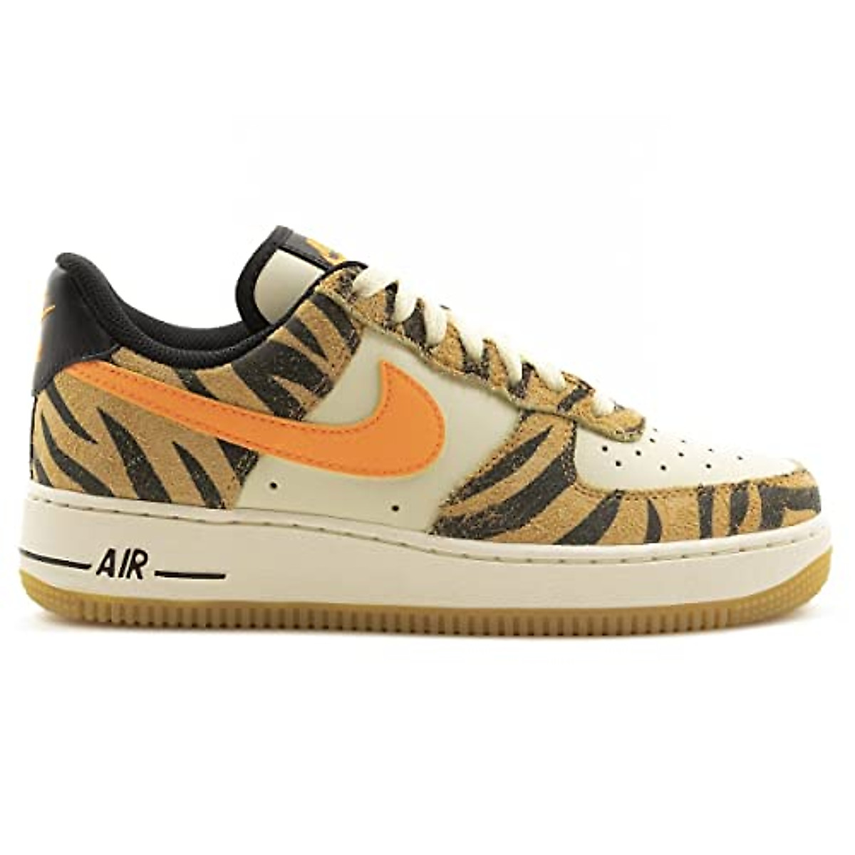 Nike Men's Air Force 1 Low Basketball Shoe, Coconut Milk/Atomic Orange, 9