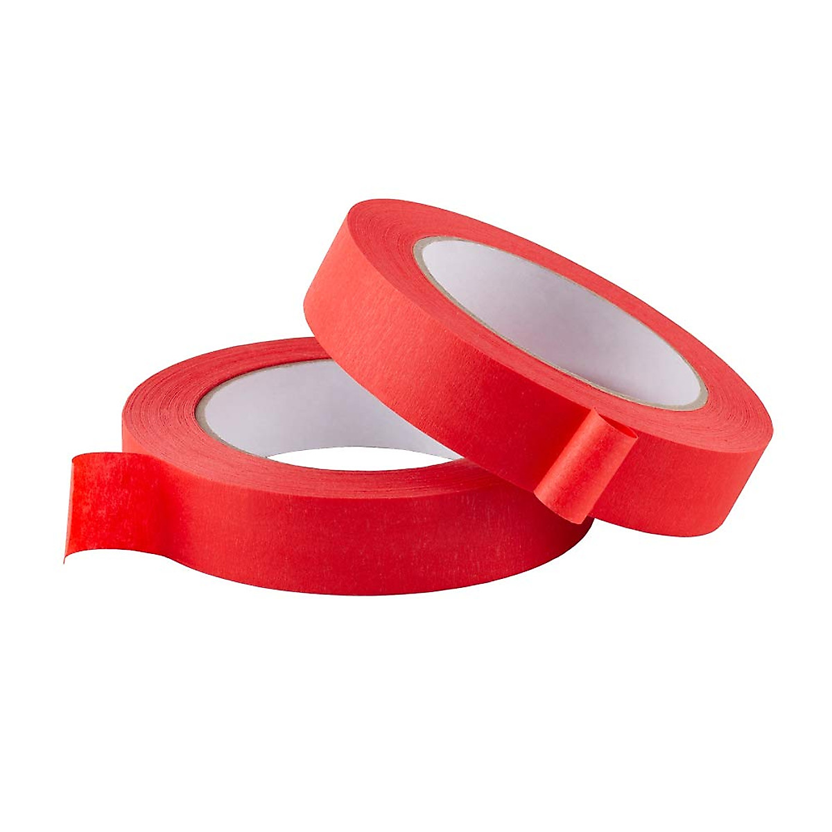 Lichamp 10 Pack Red Painters Tape 1 inch, Medium Adhesive Red Masking Tape Bulk Multi Pack, 1 inch x 55 Yards x 10 Rolls (550 Total Yards)