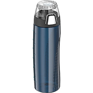 THERMOS Hydration Bottle with Meter, Midnight Blue, 24 Ounce