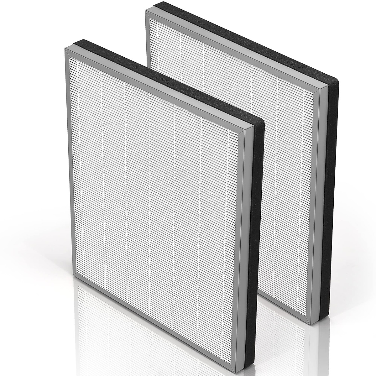 [2 Packs] HE400 Filter Replacements Compatible with Shark air purifier 4 Smart True HEPA Air Cleaner for Home, H13 HEPA, Honey-comb Carbon HEPA Pre-Filter