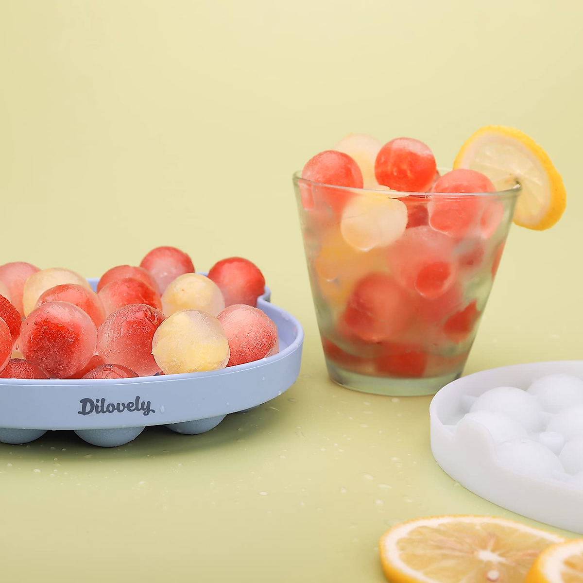 Frozen Breastmilk Cube Mold,100% Food Grade Silicone Ice Cube Tray with Lid,BPA Free Safe for Baby Toddler Kid, Extra Fixture Points Lid and Easy Release Tab Blue - Dilovely