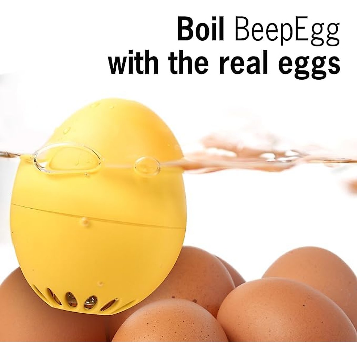 Love BeepEgg – Egg Timer for Boiling Eggs – Musical Egg Cooker for Soft, Medium, Hard Boiled Eggs – Food Safe – Singing Floating Egg Timer – Egg Cooker for 3 Levels of Doneness - Brainstream