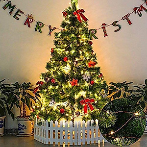 buways Fairy Lights,2-Pack Battery Operated Waterproof Warm White 50 LED Fairy String Lights,16.4ft Copper Wire Light with Remote Control for Christmas Parties,Garden and Home Decoration