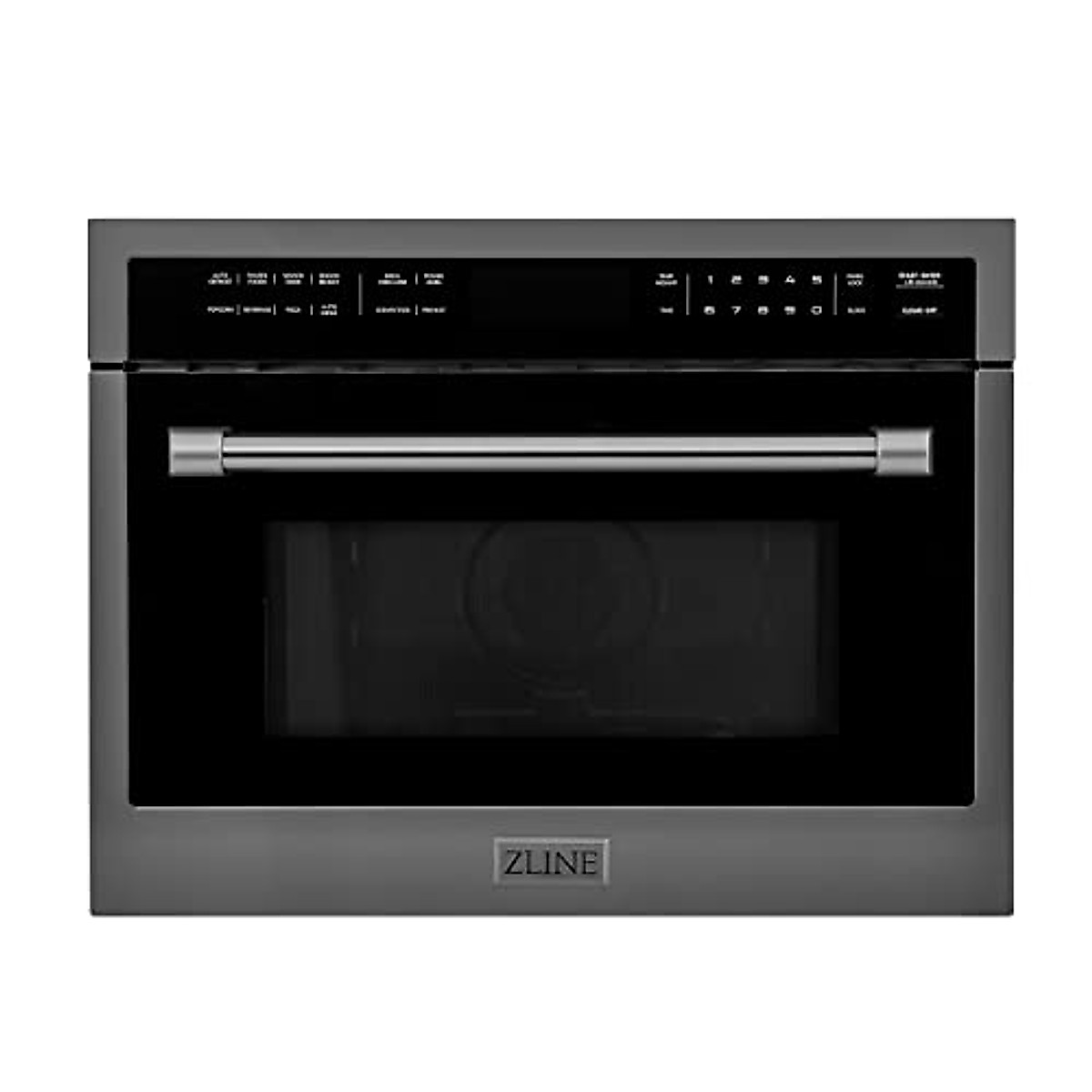 ZLINE 24" Built-in Convection Microwave Oven in Black Stainless Steel with Speed and Sensor Cooking
