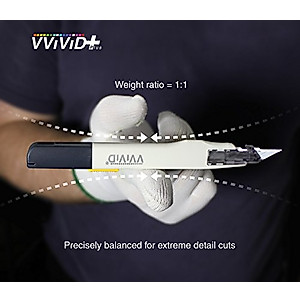 VViViD Premium Retractable Precision Balanced Multi-Use Craft Utility Knife for Vinyl, Paper and Hobby Cutting (3 pieces)