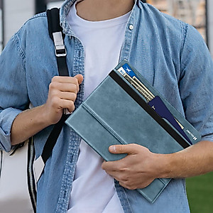 H HOLIMET Case for iPad Air 11 inch 2024 (M2)/iPad Air 4th/5th Generation 10.9-inch with Pencil Holder Pocket Typing Angle Auto Sleep/Wake Muti-Stand Vegan Leather