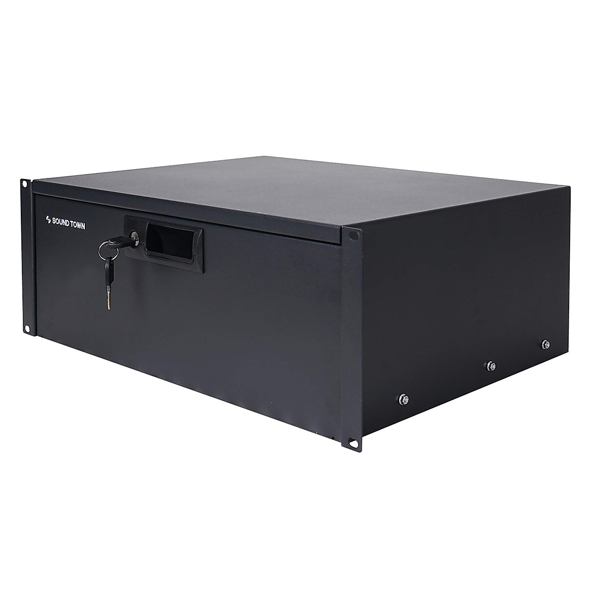 Sound Town 19-inch 4U Locking Rack Drawer, with Protection Foam (STRD-4D)