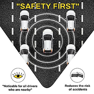 Sukh New Student Driver for Car - Student Driver Car Magnet Be Patient Student Driver Magnet Boys and Girls Safety Warning Reflective Signs Reusable Movable 3 Pcs