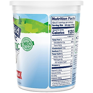 Stonyfield Organic Whole Milk Probiotic Yogurt, Plain, 32 oz. – Immunity & Digestive Health