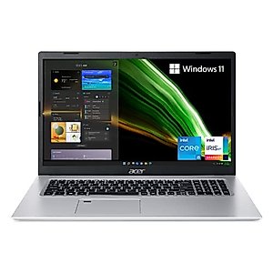 Acer Aspire 5 A517-52-58UL Laptop | 17.3" Full HD IPS Display | 11th Gen Intel Core i5-1135G7 | Intel Iris Xe Graphics | 8GB DDR4 | 512GB SSD | WiFi 6 | Fingerprint Reader | BL Keyboard | Windows 11